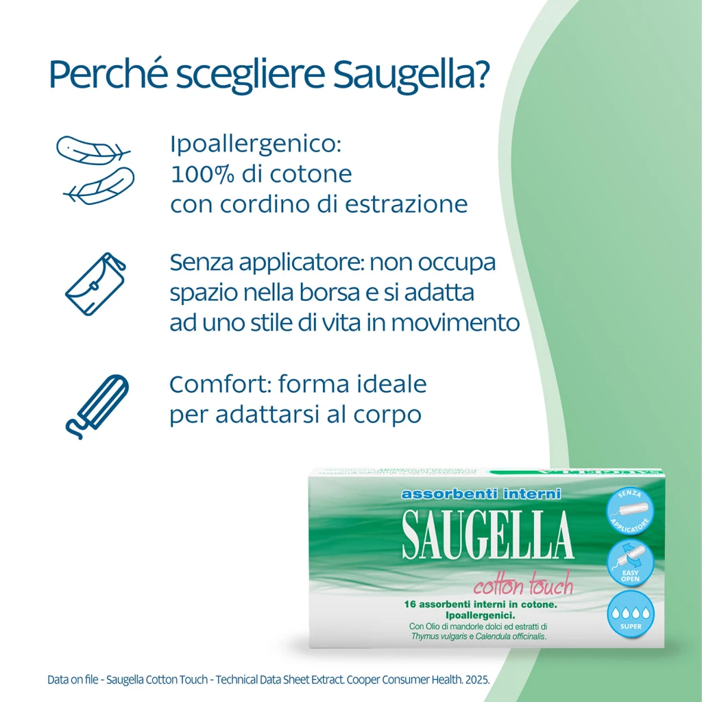 Assorbenti interni per flussi abbondanti | Saugella